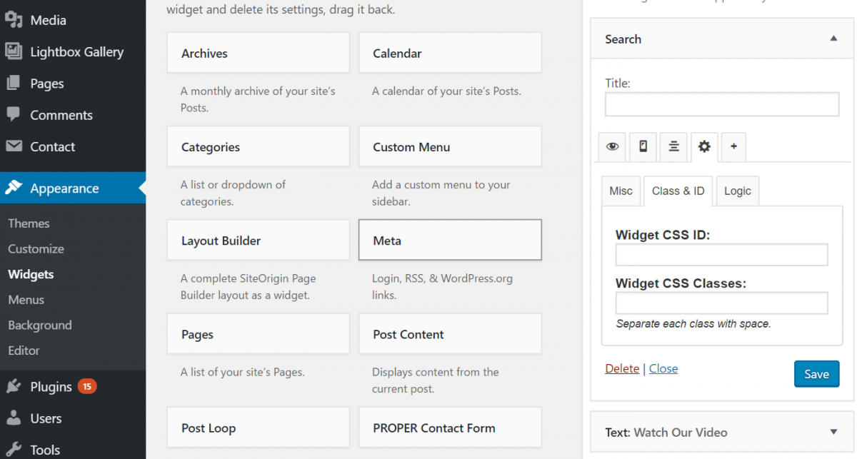 Free Widget Plugins to Control Sidebar in WordPress