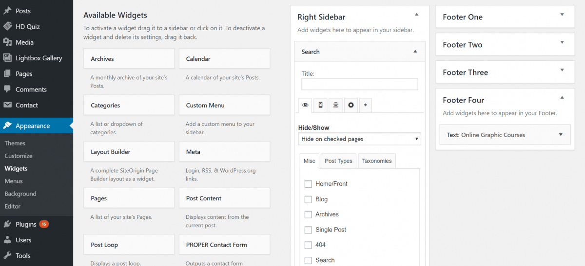 Free Widget Plugins to Control Sidebar in WordPress